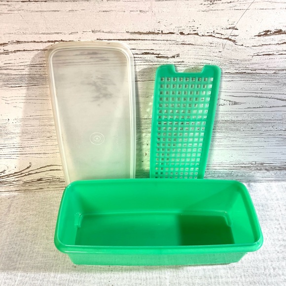 Tupperware | Kitchen | Vintage Tupperware Veggie Keeper 7824 Jadite ...